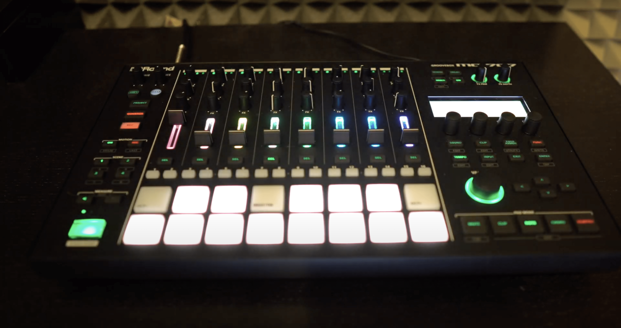 Roland MC-707 - My first session in my studio - Matthew S