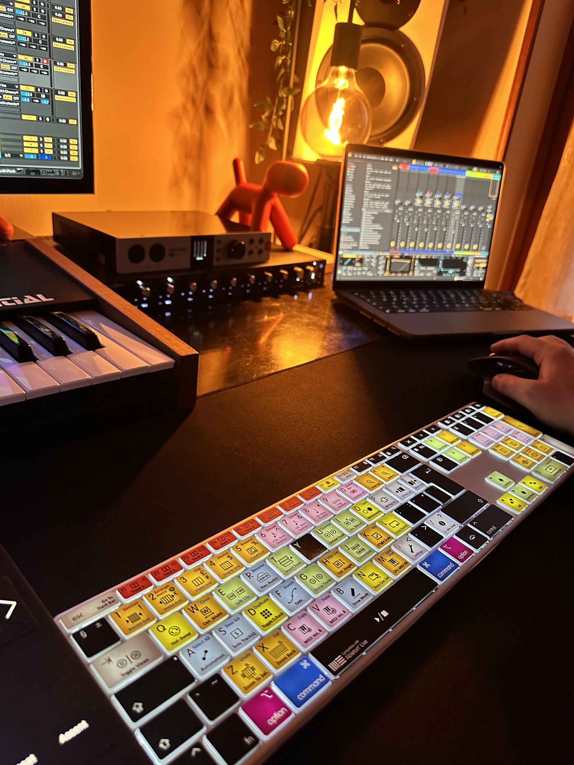 Ultimate BACKLIT WIRELESS Keyboard for Ableton Live 12 with Integrated ...
