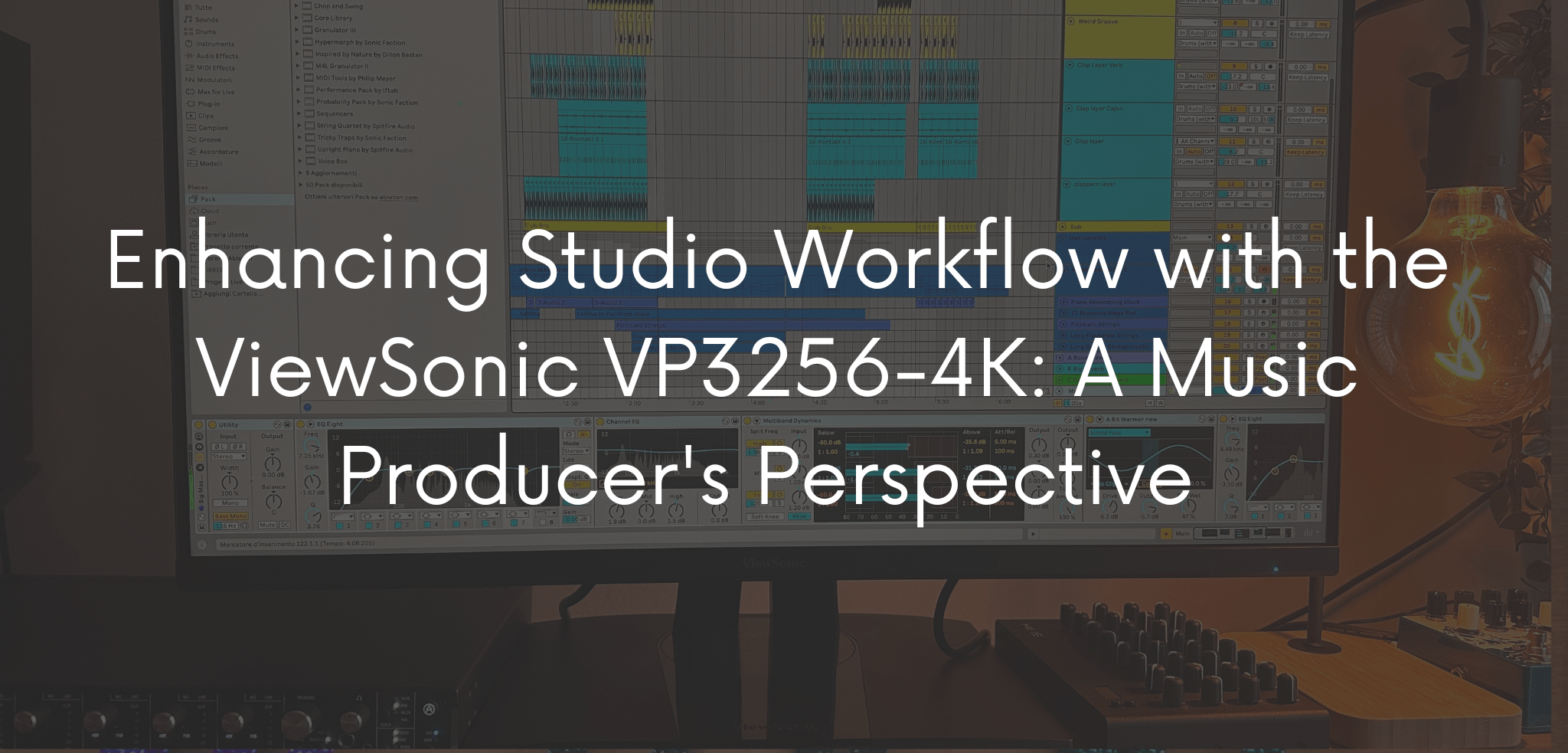 Enhancing Studio Workflow with the ViewSonic VP3256-4K